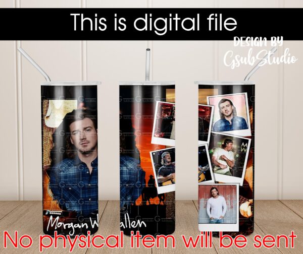 Morgan Wallen 20oz tumbler wrap, 2023 Morgan Wallen Design