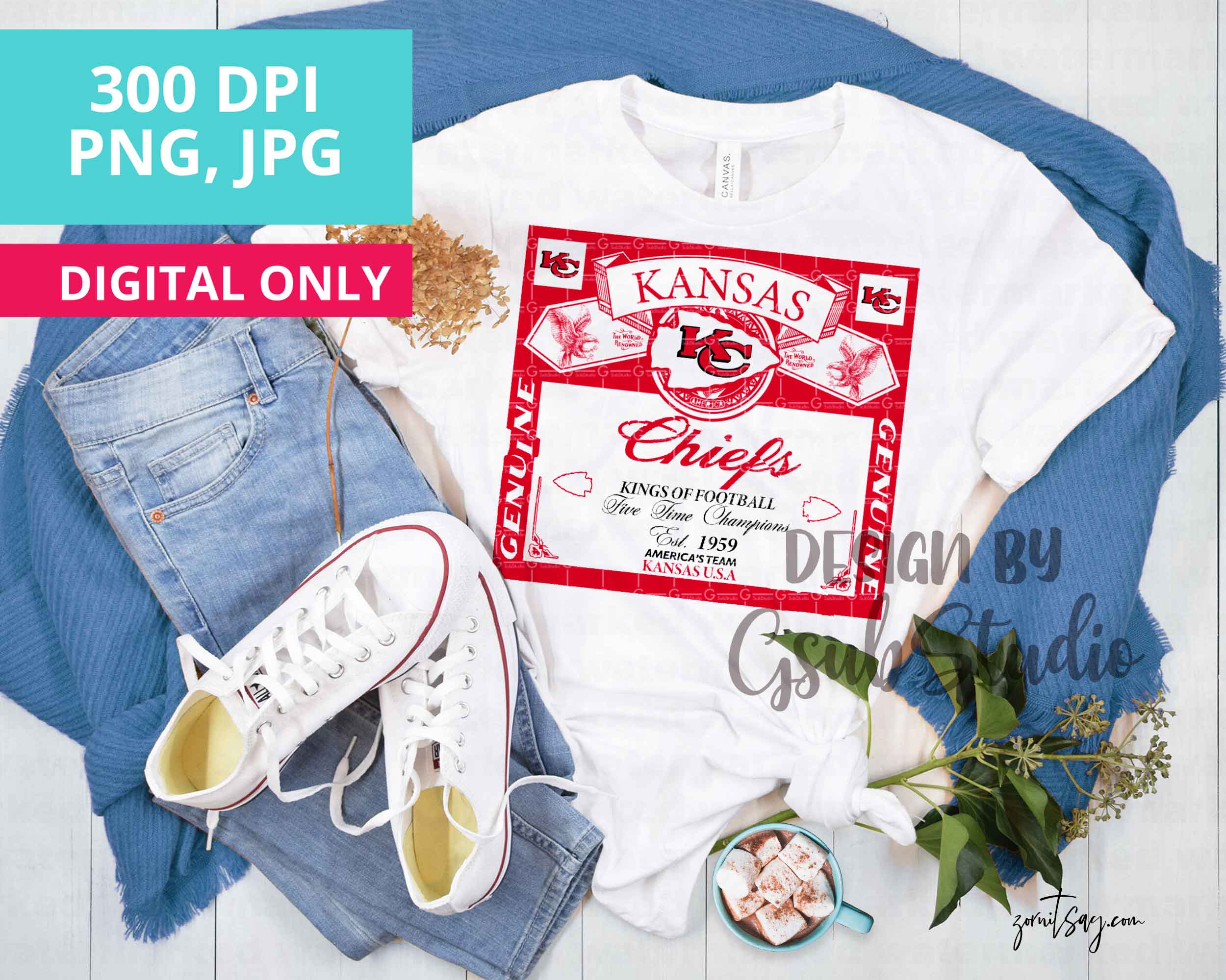 Kansas Chiefs png Football Sublimation Design